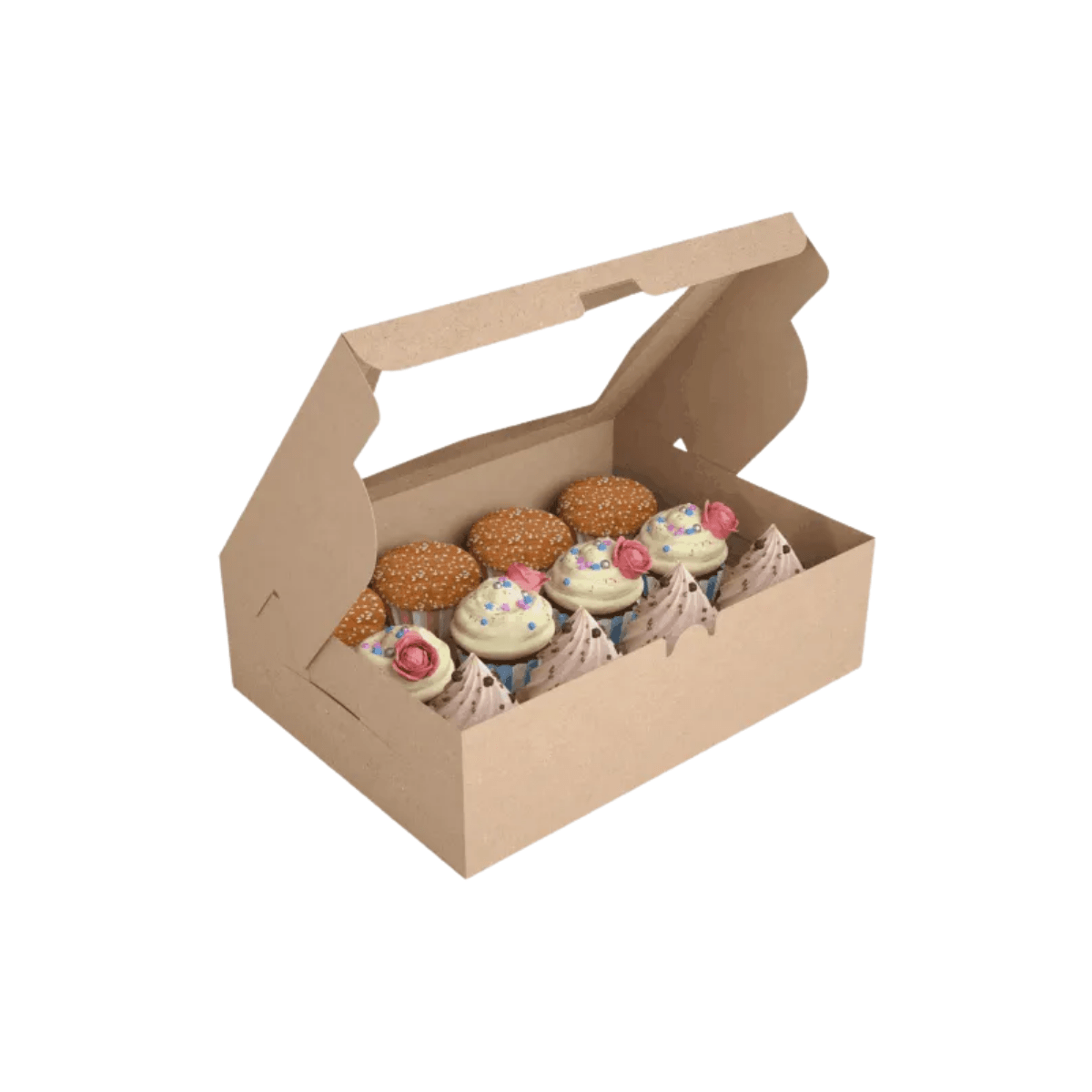 Window Cupcake Boxes - Packaging Cares