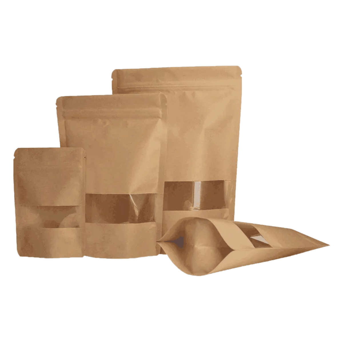Kraft Stand Up Pouches - Packaging Cares